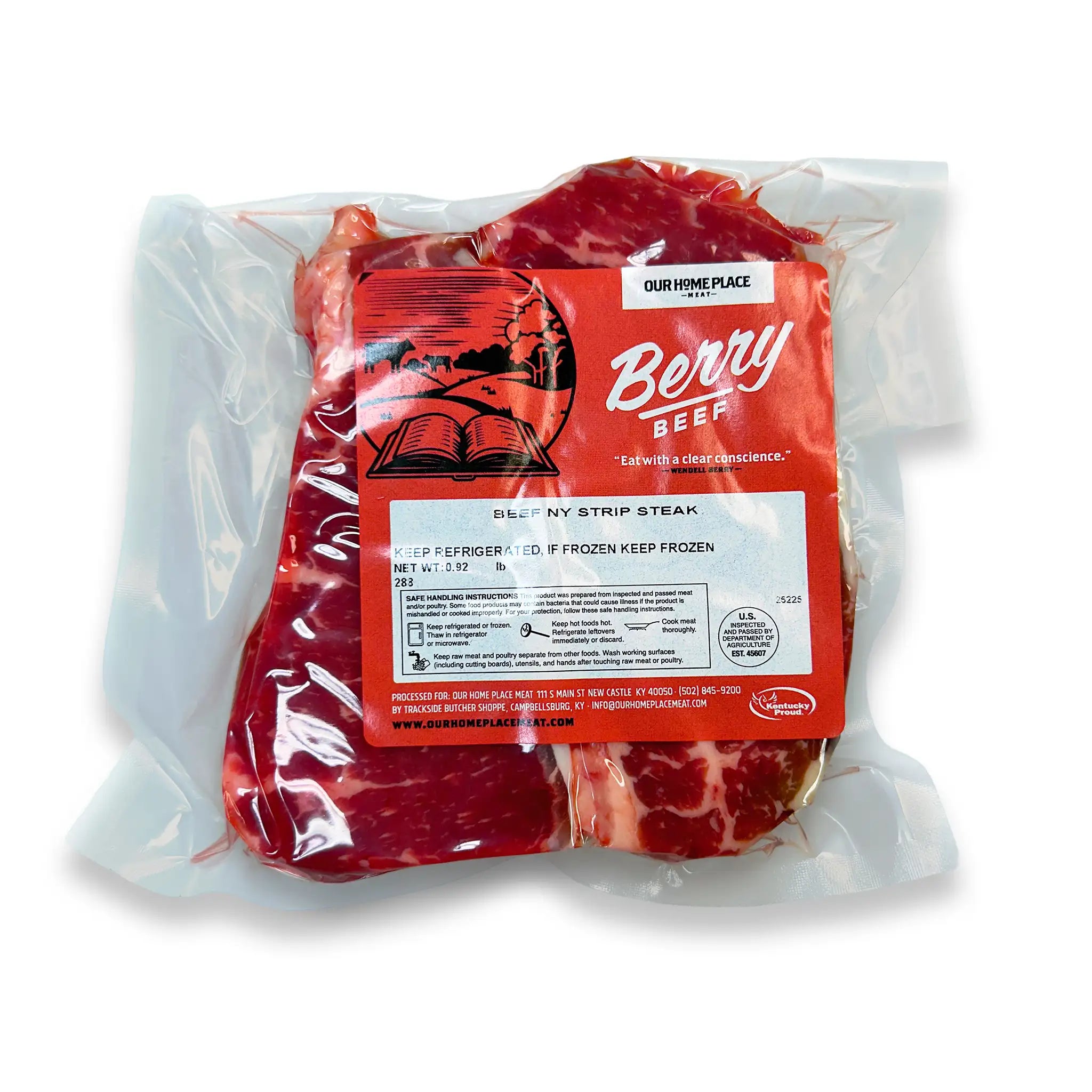 Berry Beef New York Strip | 100% Hormone & Antibiotic Free – Our Home ...